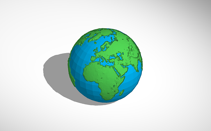 3D design Earth - Tinkercad