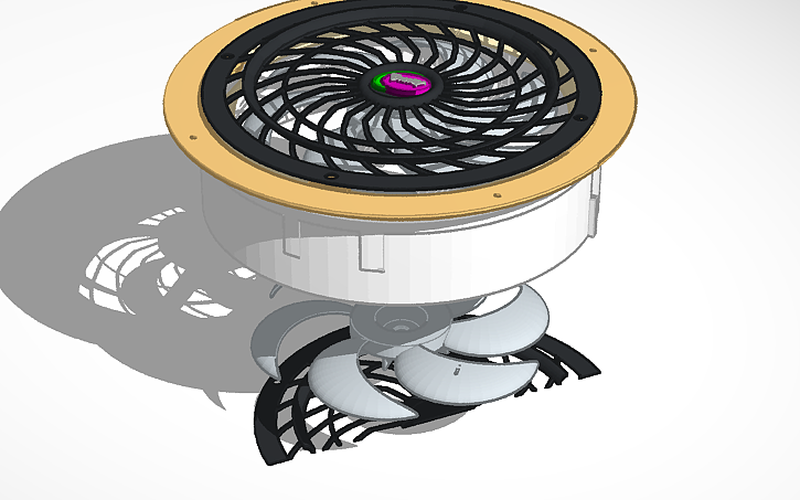 3D design K.K. 7.5" vent/exhaust fan ARNO SILENCE FORCE EDITION ...
