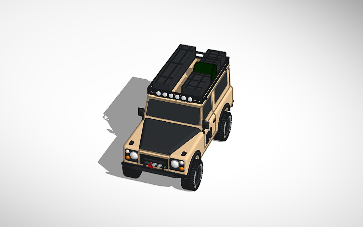 3D design Land Rover Defender Custom - Tinkercad