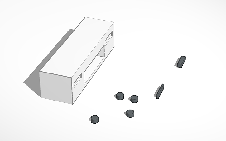 3D design tv kast | Tinkercad