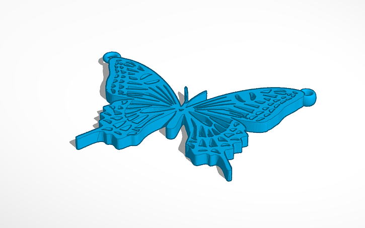 3D design Gianna Nykaza Morpho Butterfly Blue | Tinkercad