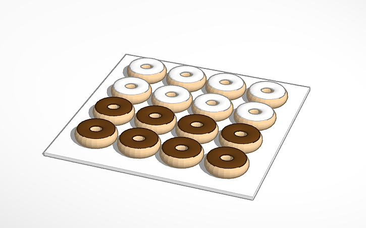 3D design Donuts - Tinkercad