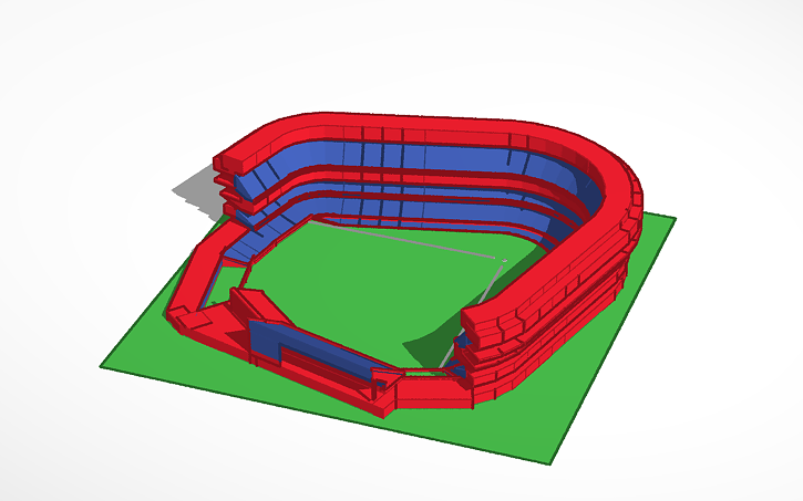 3D design Baseball Stadium - Tinkercad