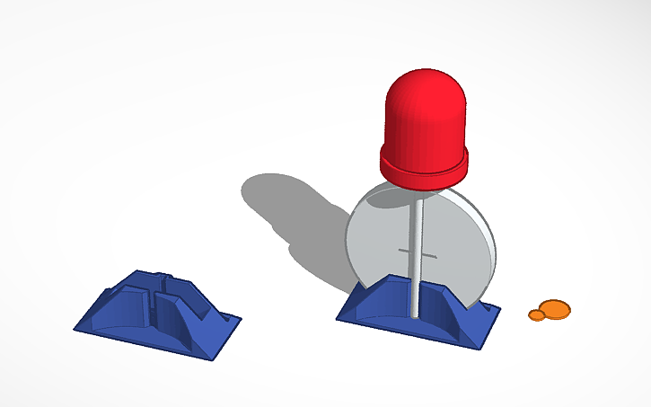 3D design Led Light Holder - Tinkercad