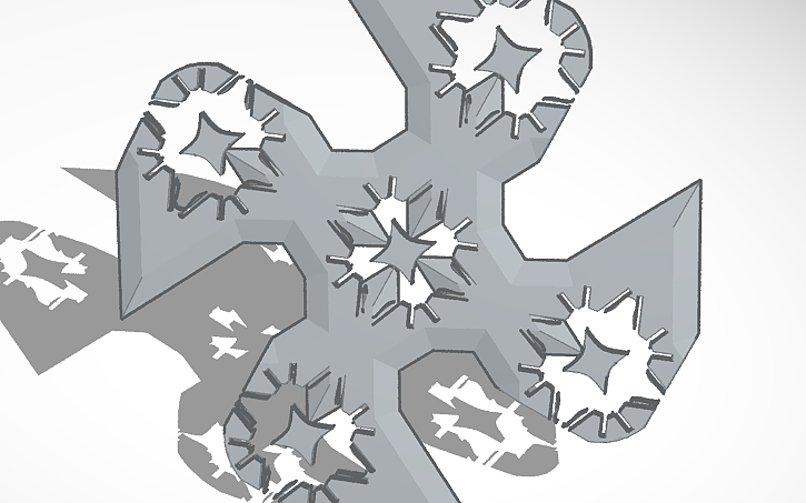 3D design shuriken - Tinkercad