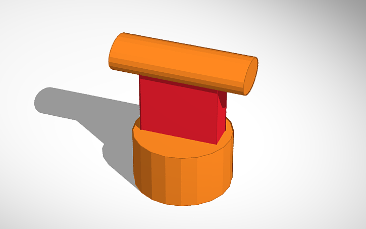 3D design Softner Bypass Handle - Tinkercad
