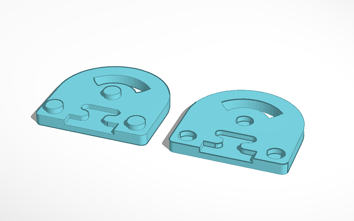 3D design Key Bow - Tinkercad