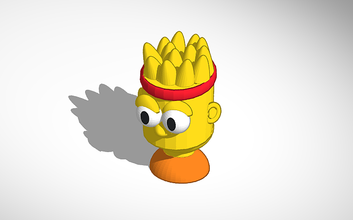 3D design bart simpson | Tinkercad