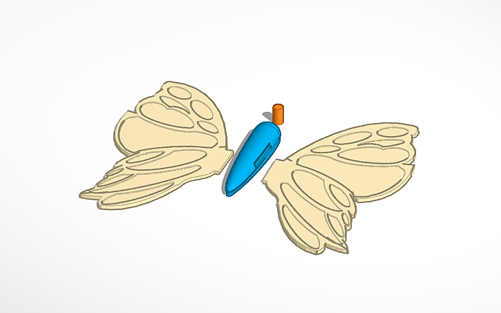 3D design BUTTERFLY | Tinkercad