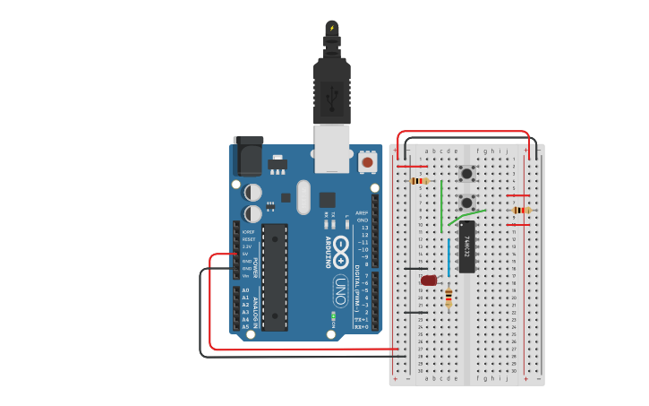 Circuit design 7432 pinout - Tinkercad