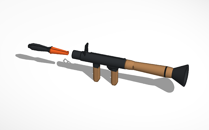 3D design Rocket Launcher - Tinkercad