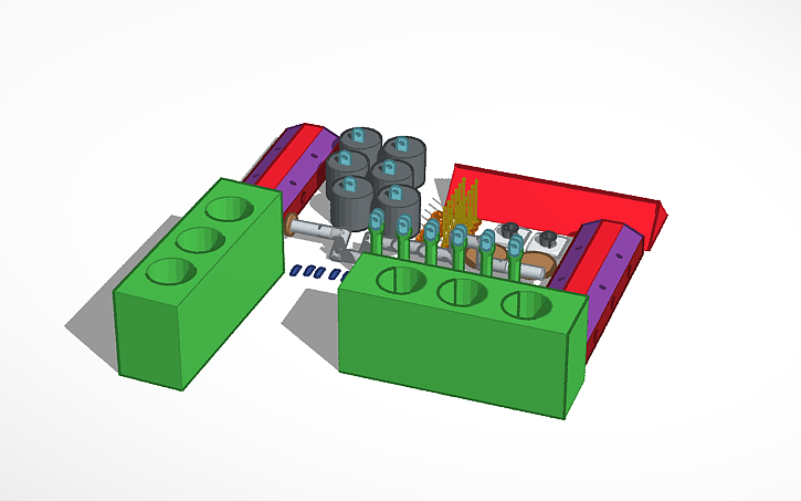 3D design V6 engine | Tinkercad