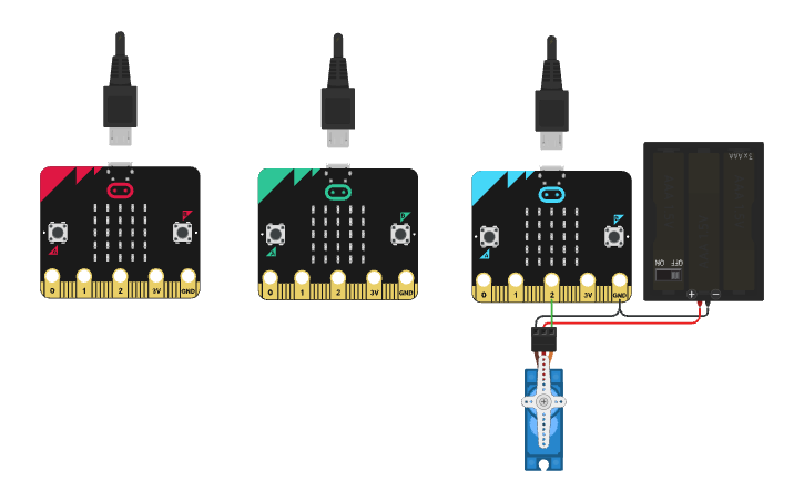 Circuit design Copy of micro:bit animation challenge - Tinkercad