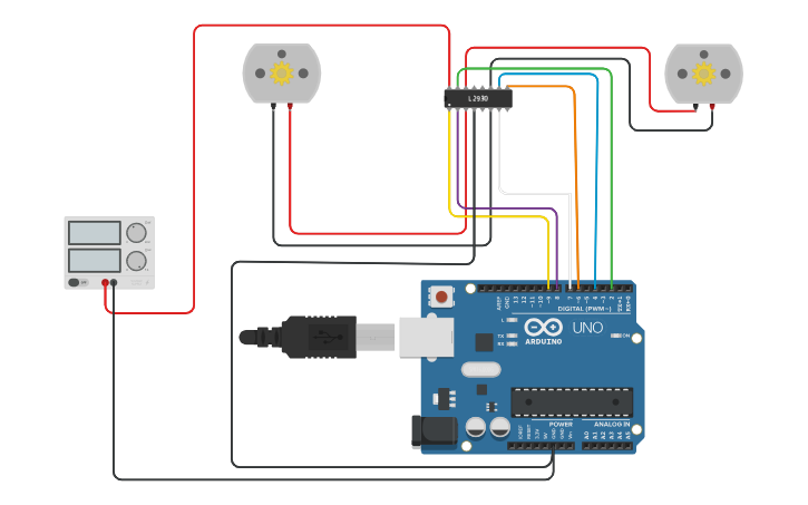 Circuit design DIAGRAM - Tinkercad