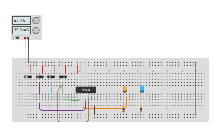 Circuit design 4-2 ENCODER - Tinkercad