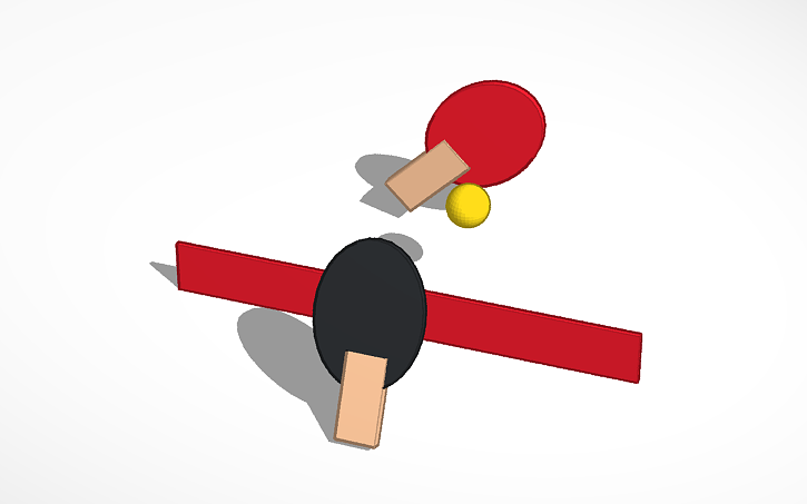 3D design Table tennis - Tinkercad