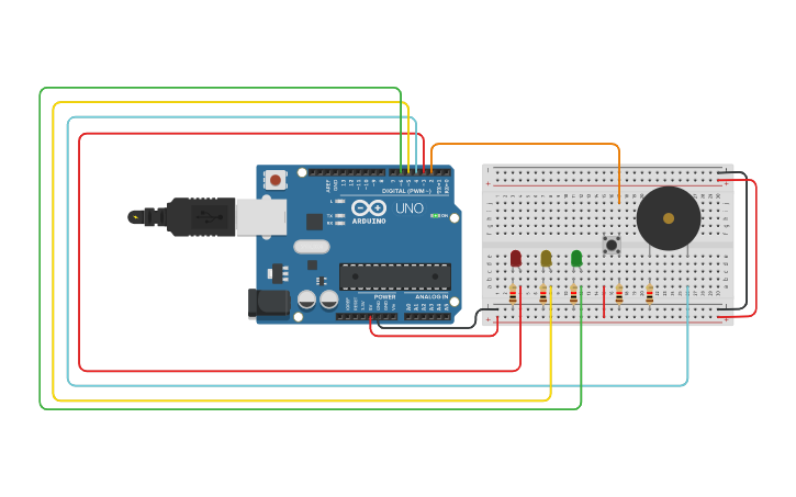 Circuit design Lab3 Buzzer | Tinkercad