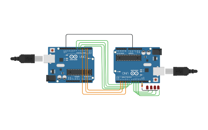 Circuit design Hamming - Tinkercad