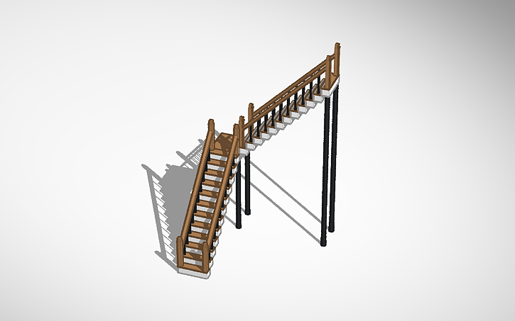 3D design Staircase 3 - Tinkercad