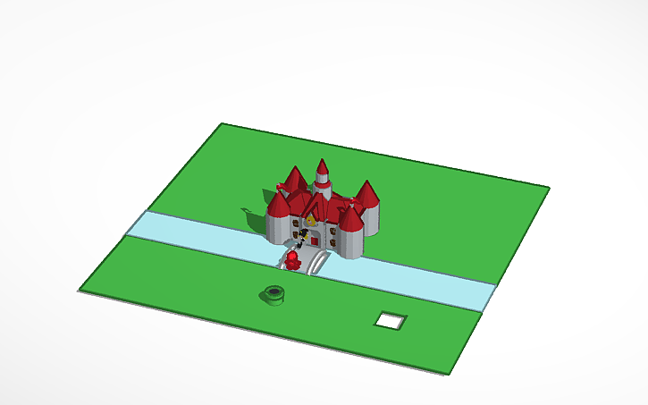 3D design mario 64 out side the Castle. - Tinkercad