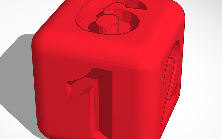 3D design Dice - Tinkercad