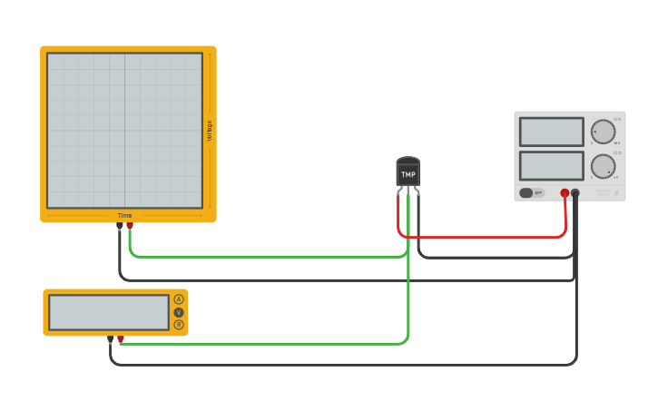 Circuit design Temperature sensor - Tinkercad