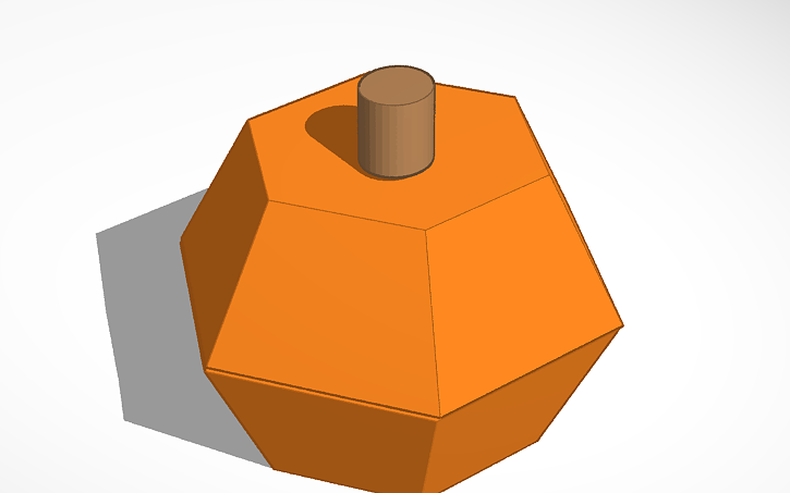 3D design pumpkin - Tinkercad