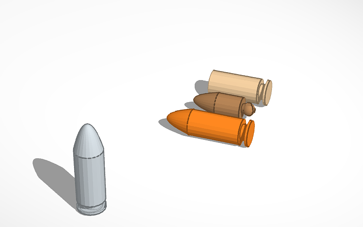 3D design Bullets | Tinkercad
