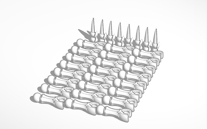 3D design Spider Legs - Tinkercad
