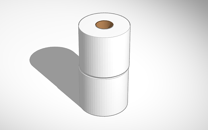 3D design toiler paper roll's | Tinkercad