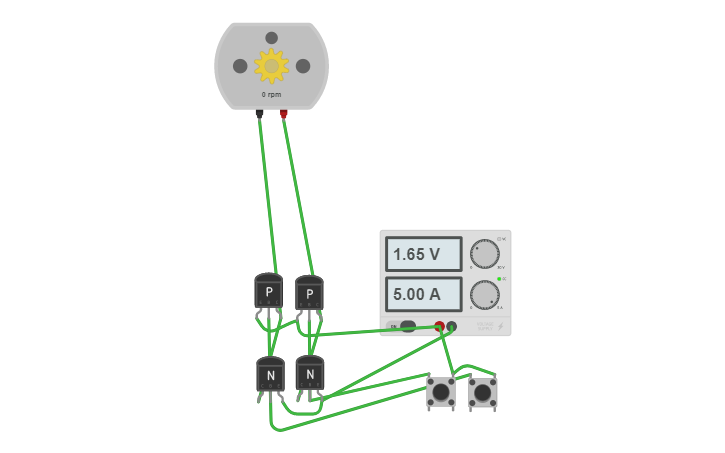 Circuit Design H Bridge Tinkercad