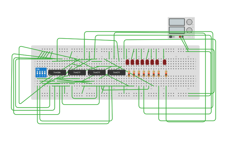 Circuit Design 3 Bit To 8 Bit Decoder Tinkercad
