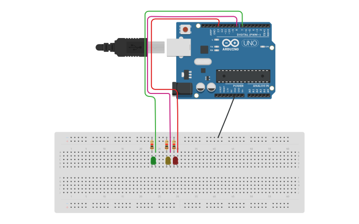 Circuit design Montaje de ejemplo | Tinkercad