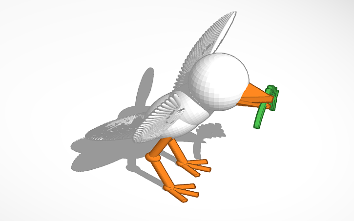 3D design UPDATED dove - Tinkercad