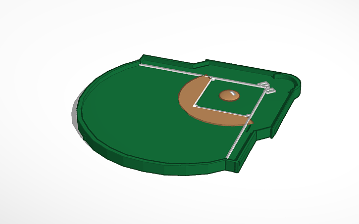 3D design Baseball Field - Tinkercad