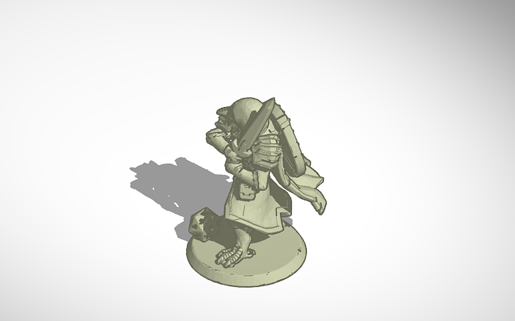 3D design dnd dragonborn hero - Tinkercad