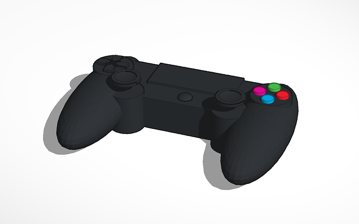 3D design Black PS4 Controller - Tinkercad