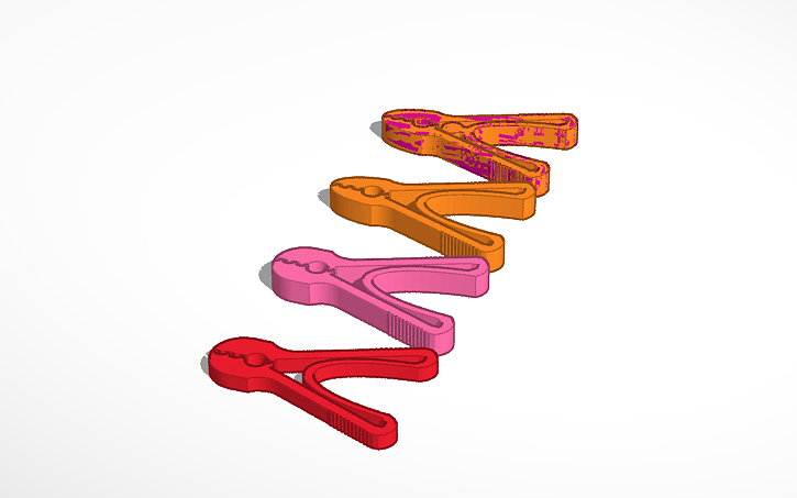 3D design clothespin v6 - Tinkercad