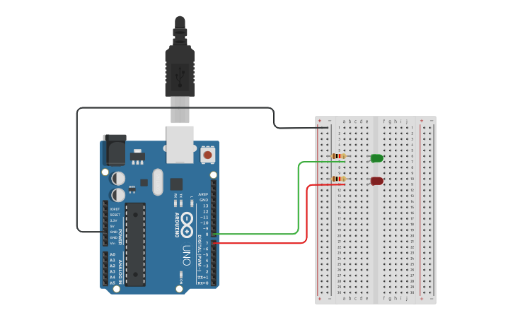 Circuit design Practical Quiz - Arduino - Tinkercad