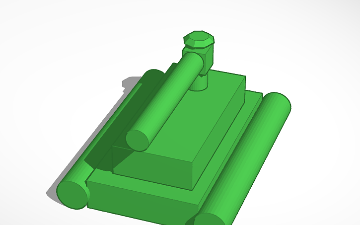 3D design Tank - Tinkercad