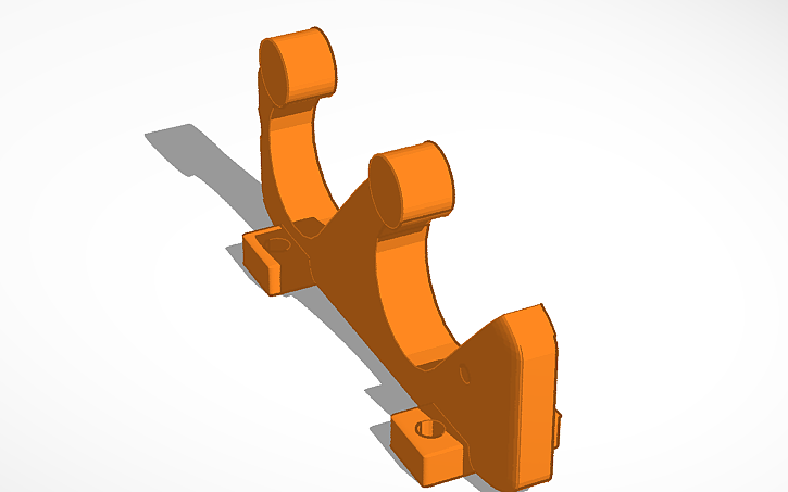 3D design Gunwale Mount Rod Holder - Tinkercad