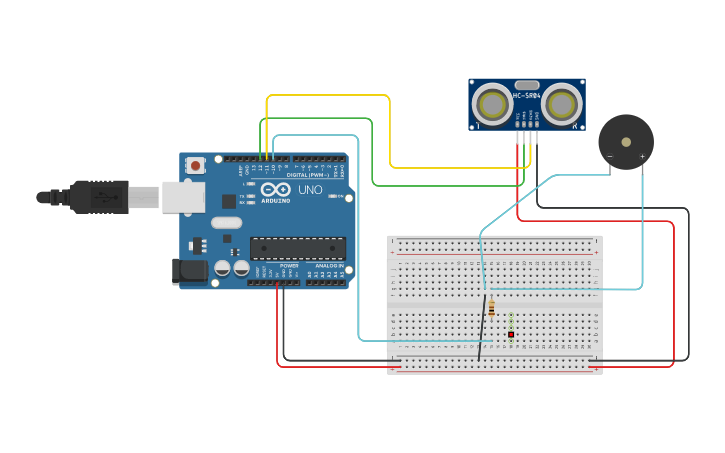 Circuit Design Buzzer Tinkercad