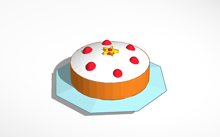 3D design Cake - Tinkercad