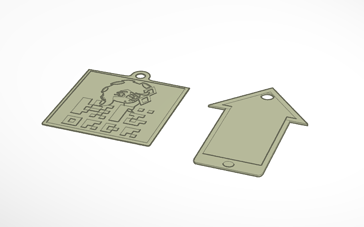 3D design splatoon key ring 1 - Tinkercad