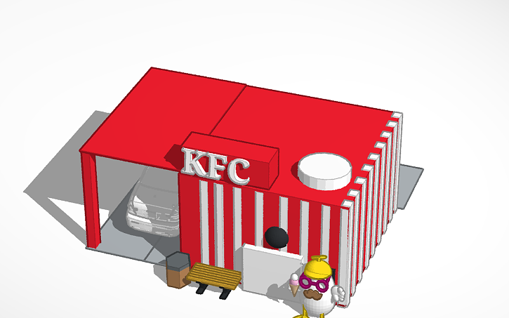 3D design KFC - Tinkercad