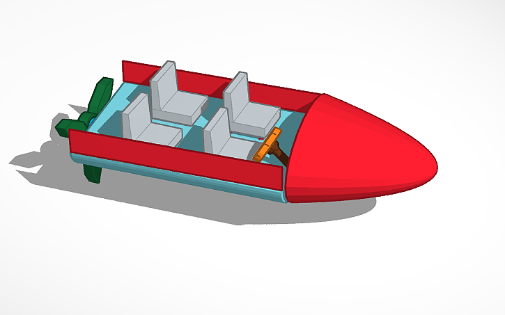 3D design Aleesya Rescue Boat - Tinkercad