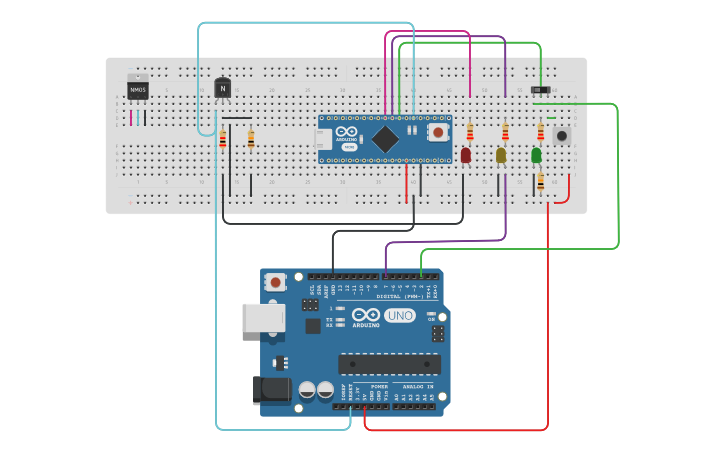 Circuit design WatchDog Test - Tinkercad