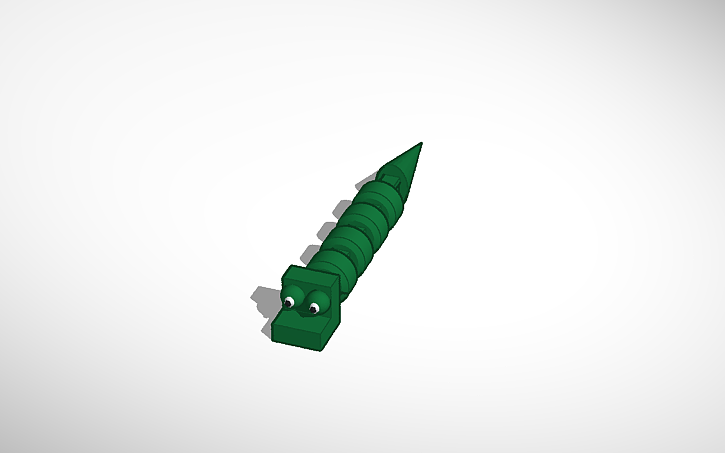 3D design snake - Tinkercad