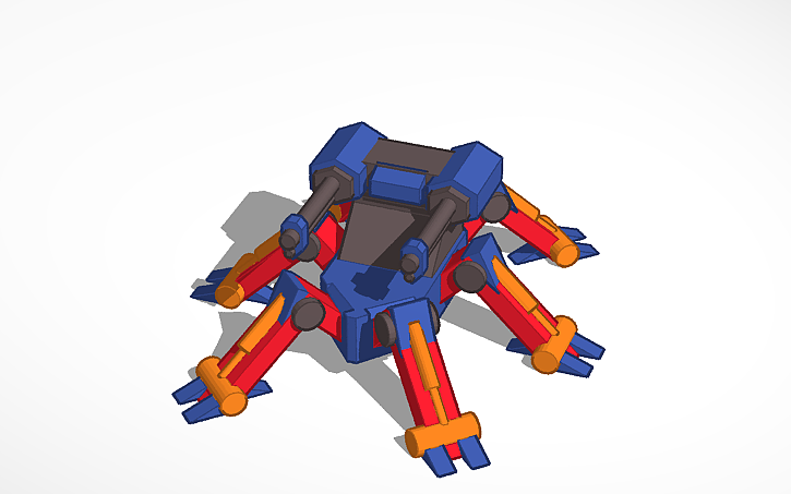 3d Design Insect Bot Tinkercad