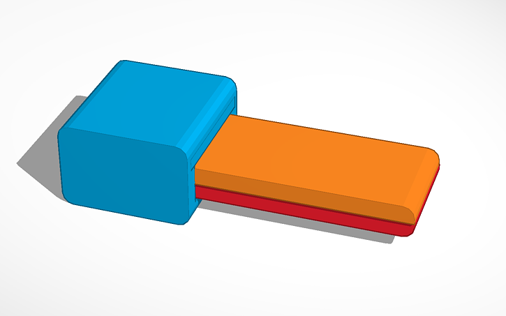 3D design Staged Clamp Money / Paper Clip - Tinkercad